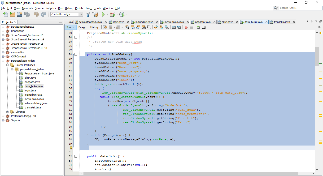 Cara Membuat Program Peminjaman Buku dengan Netbeans & XAMPP - UAS ...