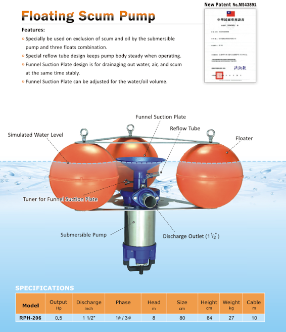 Environmech Sdn. Bhd. since 2012: Floating Scum Skimmers (Malaysia)