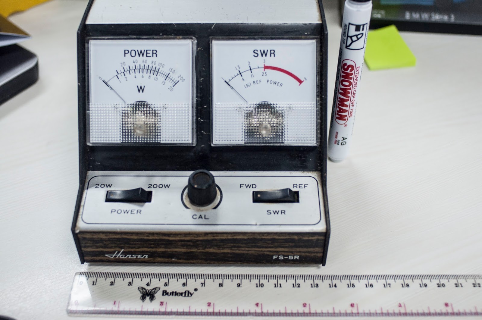 VINTAGE RADIO : HANSEN SWR-POWER METER model FS-5R ( SOLD )