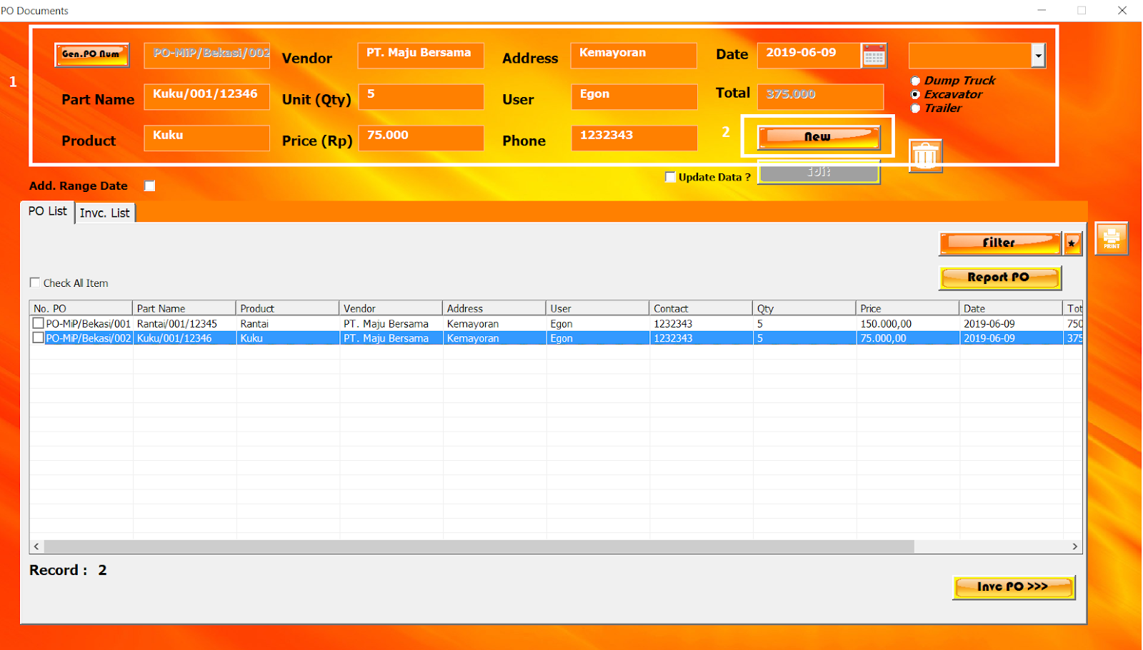 Aplikasi PO Dengan Macro VBA Excel | Mau Bergaya