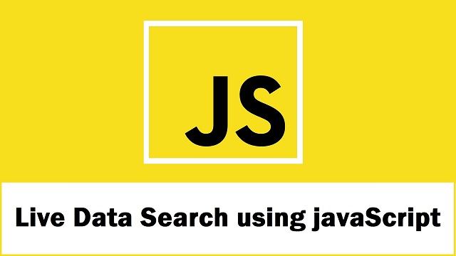 Ajax Live Data Search using JavaScript with PHP | Webslesson
