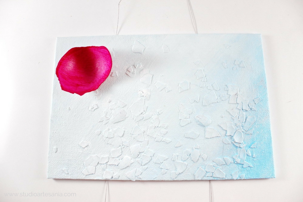 DIY Ombre texturized triptych painting - STUDIO ARTESANIA