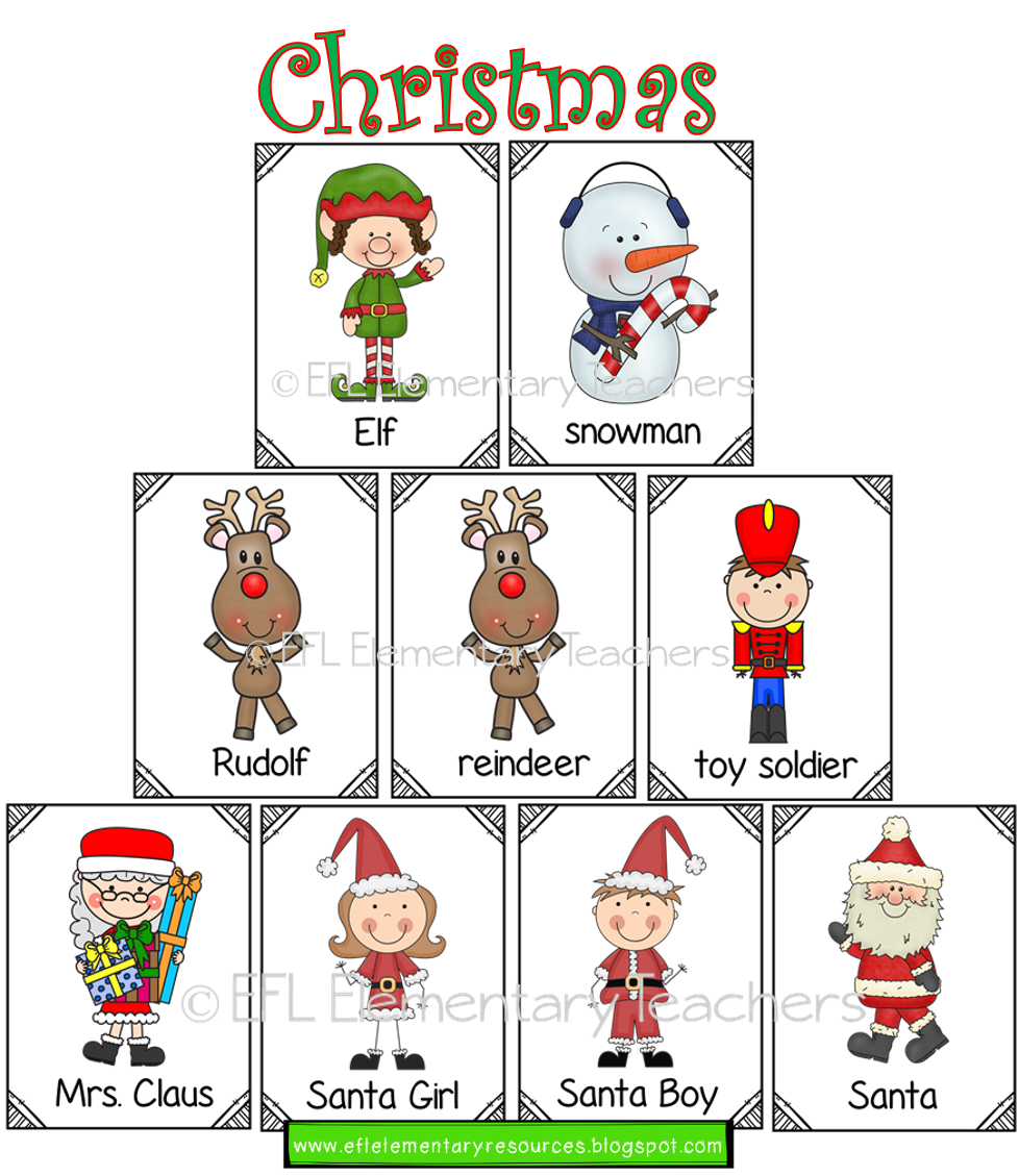 EFL Elementary Teachers: Christmas Resources for ESL/EFL/ELL