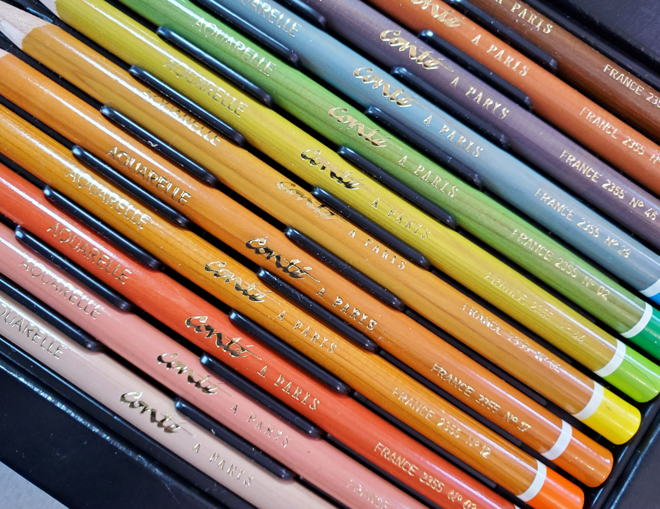 Fueled by Clouds & Coffee: Vintage Colored Pencils: Conté à Paris Aquarelle