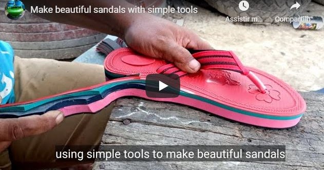 Make beautiful sandals with simple tools - Ideias Criativas
