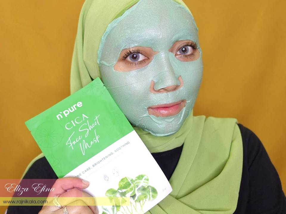 Elliza Efina: [REVIEW] N’Pure Cica Face Sheet Mask (Acne Care ...