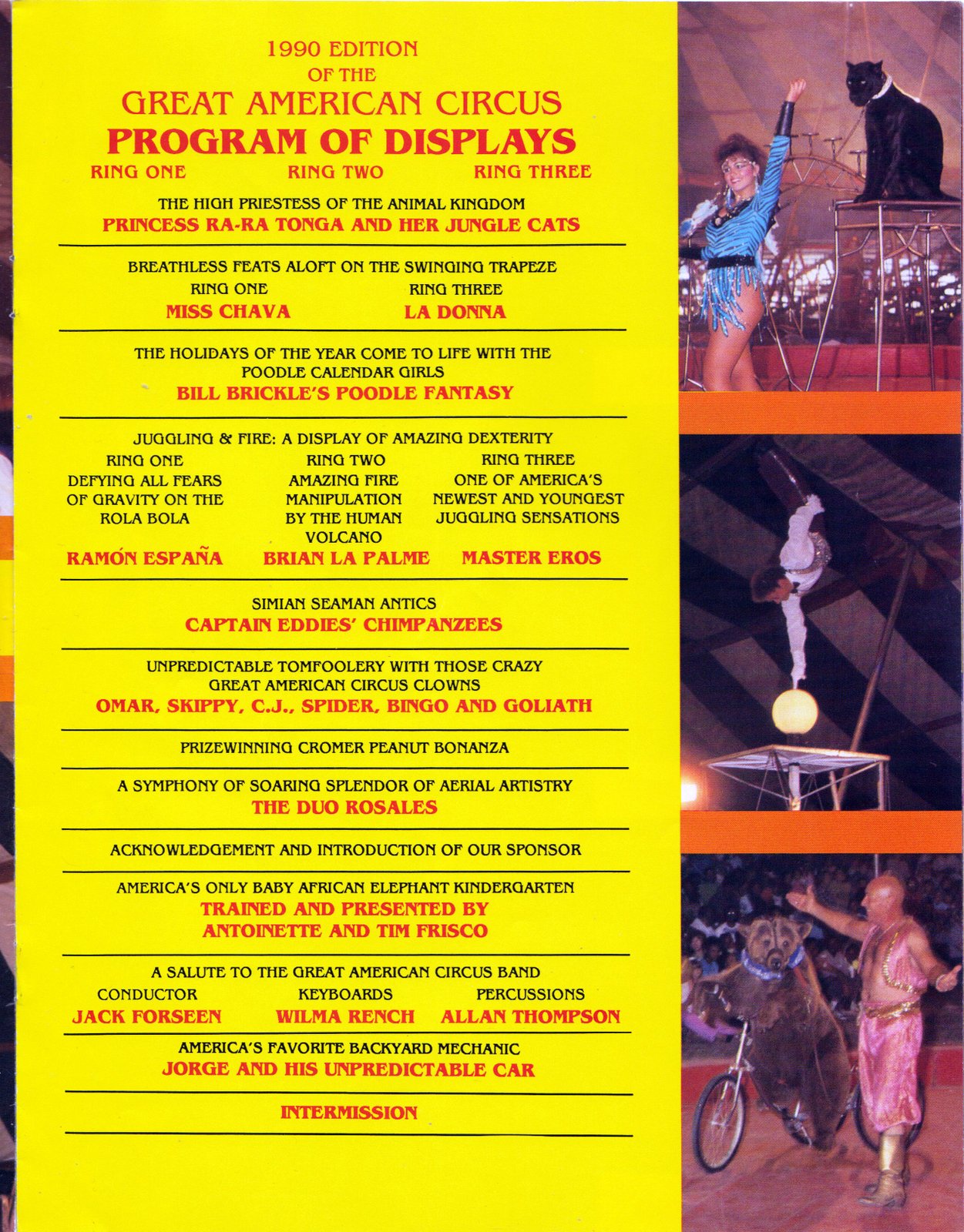 THE BALLOON MAN: GREAT AMERICAN CIRCUS 1990