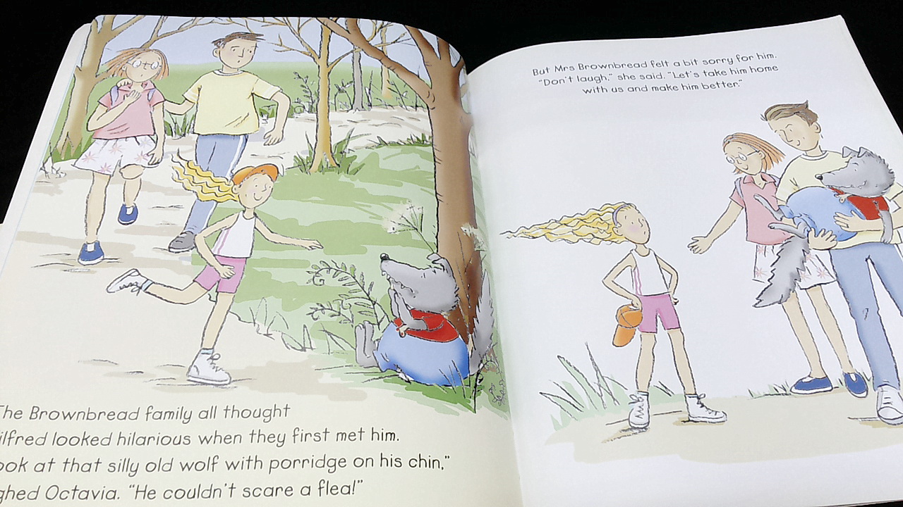 Kid Books Blog: 206.Not Now, Mrs.Wolf / The Healthy Wolf