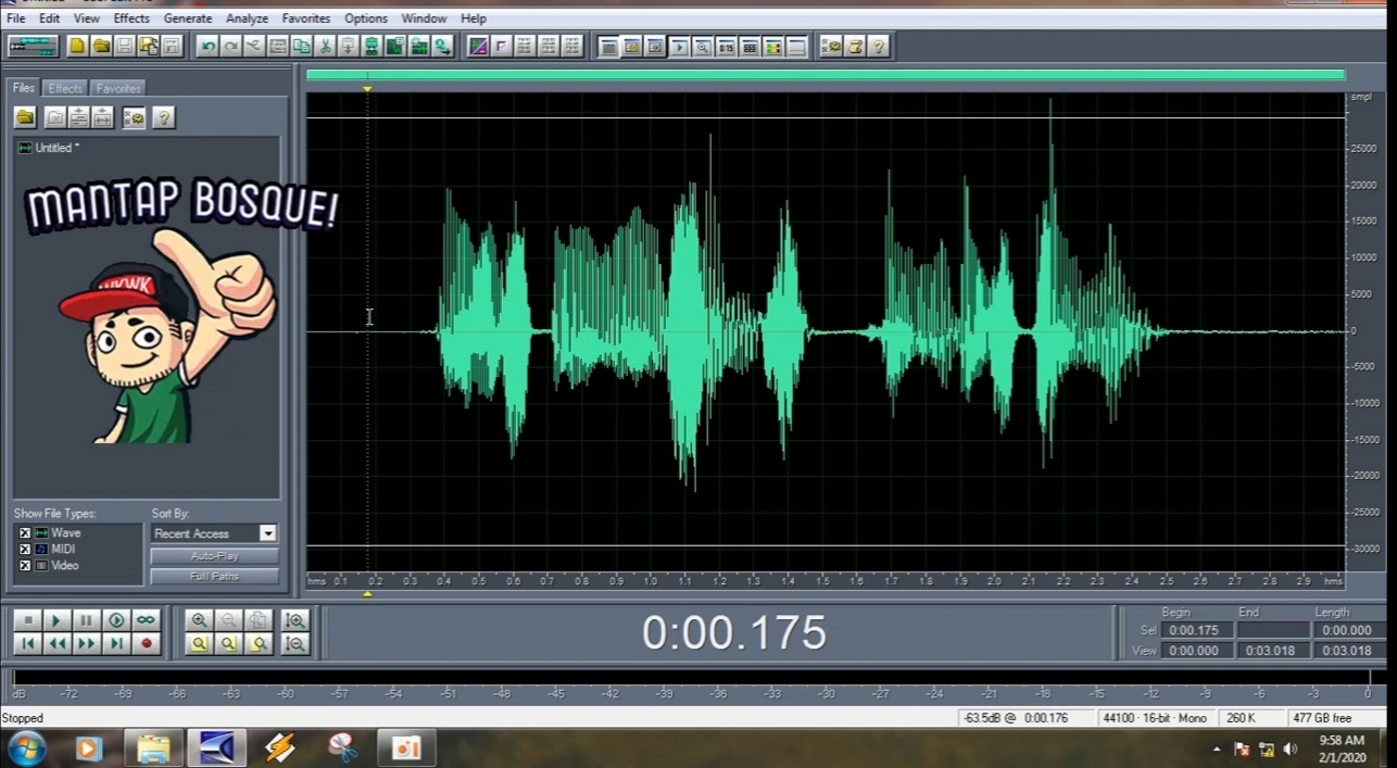 Cara Merekam dan Optimasi Suara Narasi di Cool Edit Pro - Bloggin Up