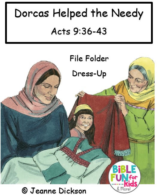 Dorcas File Folder Dress-Up | Bible Fun For Kids
