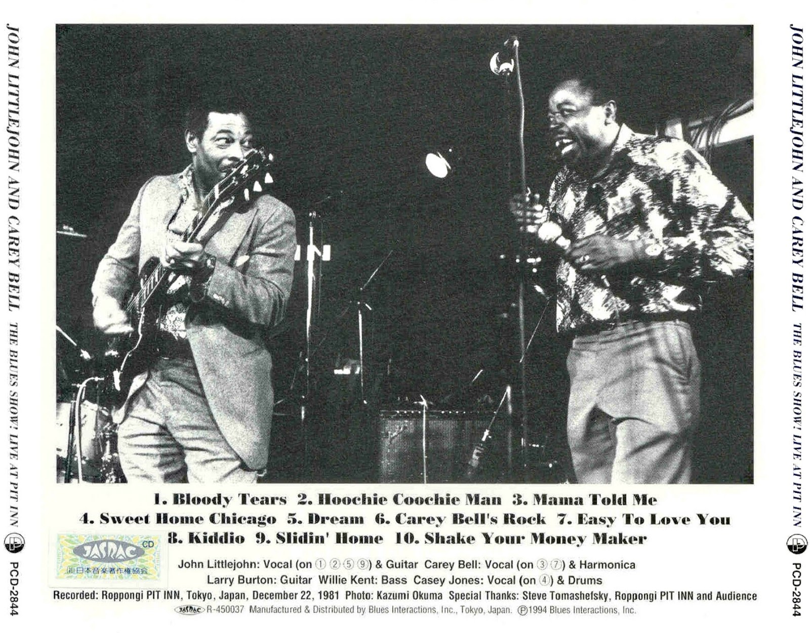 101BluesLLegar II : JOHN LITTLEJOHN & CAREY BELL - THE BLUES SHOW ...