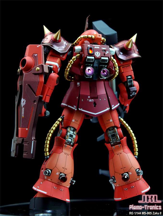 Custom Build: RG 1/144 MS-06S Zaku II JKL Custom with LED