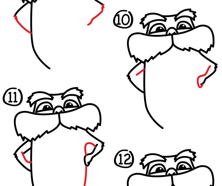 Brain Explorers: How to draw The Lorax (Step by step)