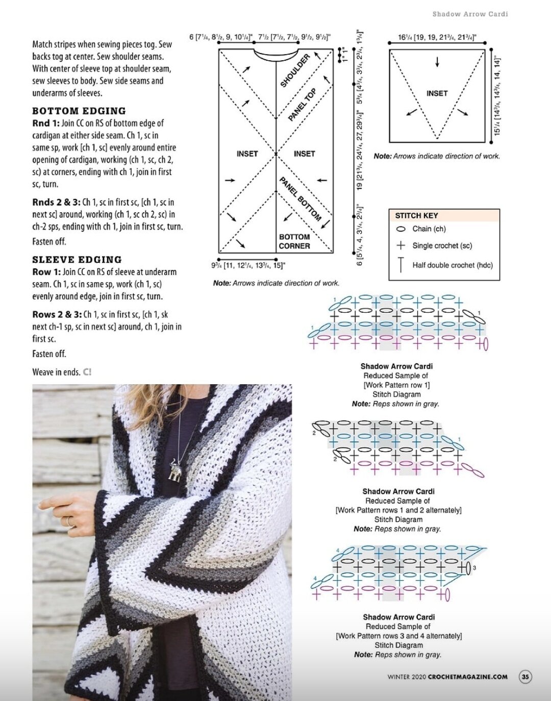 Ergahandmade: Crochet Cardigan + Diagrams + Free Pattern