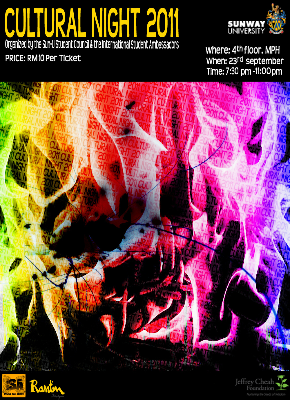 Sunway University Student Council 2011: Cultural Night poster and Audition!