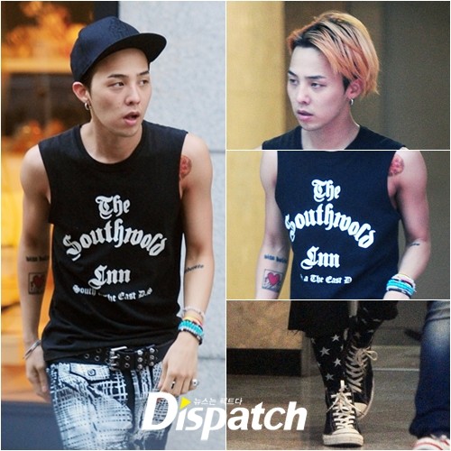 BIGBANGWORLD: [NEWS/PHOTOS] G-Dragon's Tattoo Fashion! (120623)