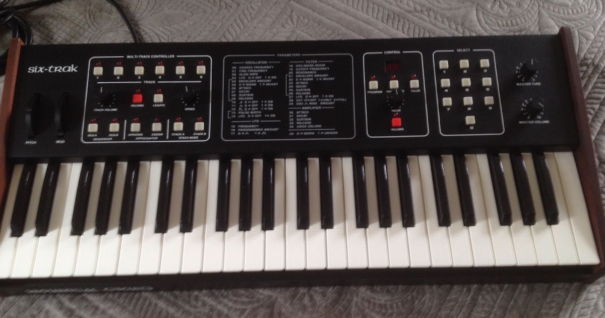MATRIXSYNTH: Sequential Circuits Six-Trak Synthesizer SN 002793 with Instruction Sheet & MIDI ...