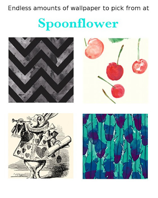 Beautiful Abodes: Spoonflower Wallpapers