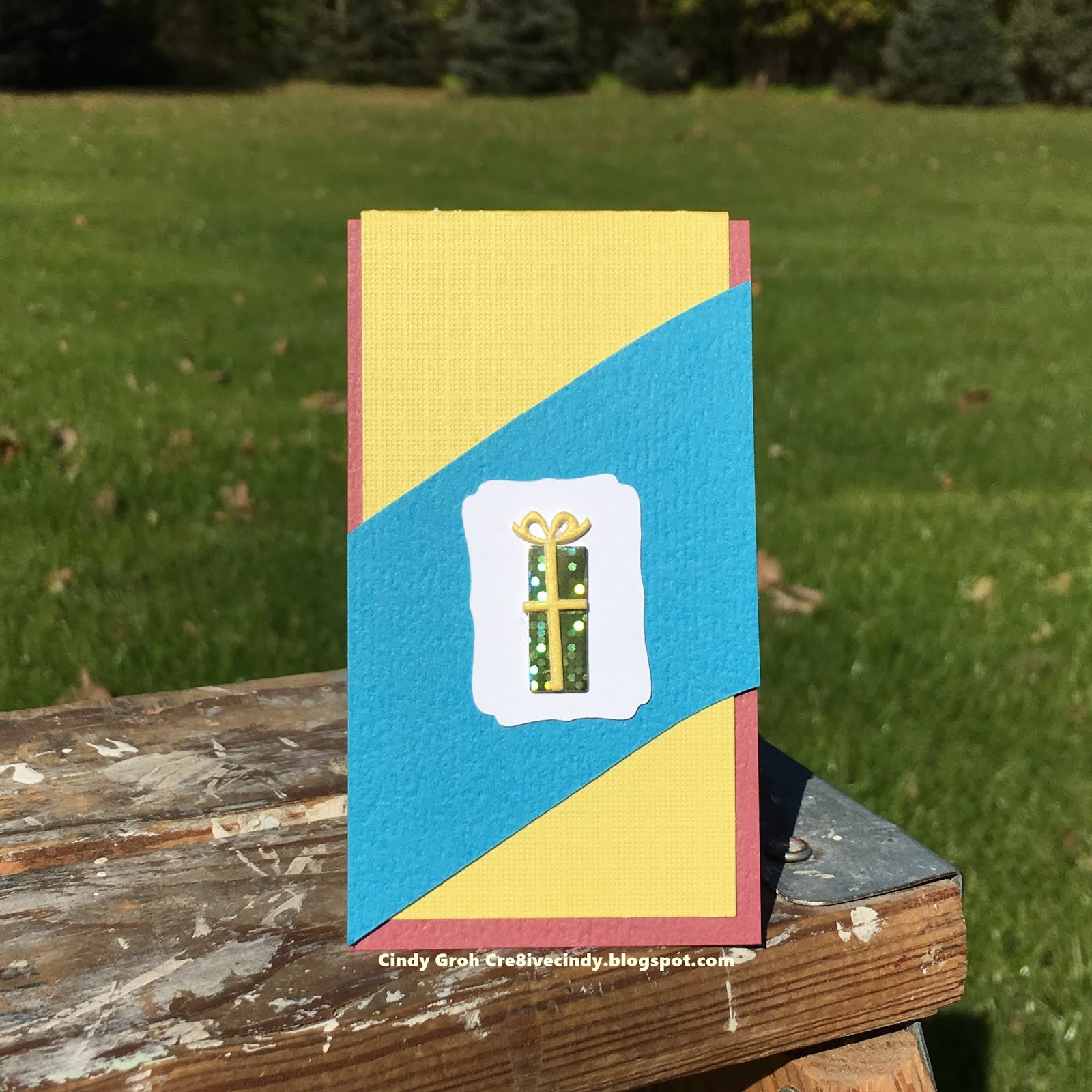 Cre8iveCindy: Card Goal: Present Sticker