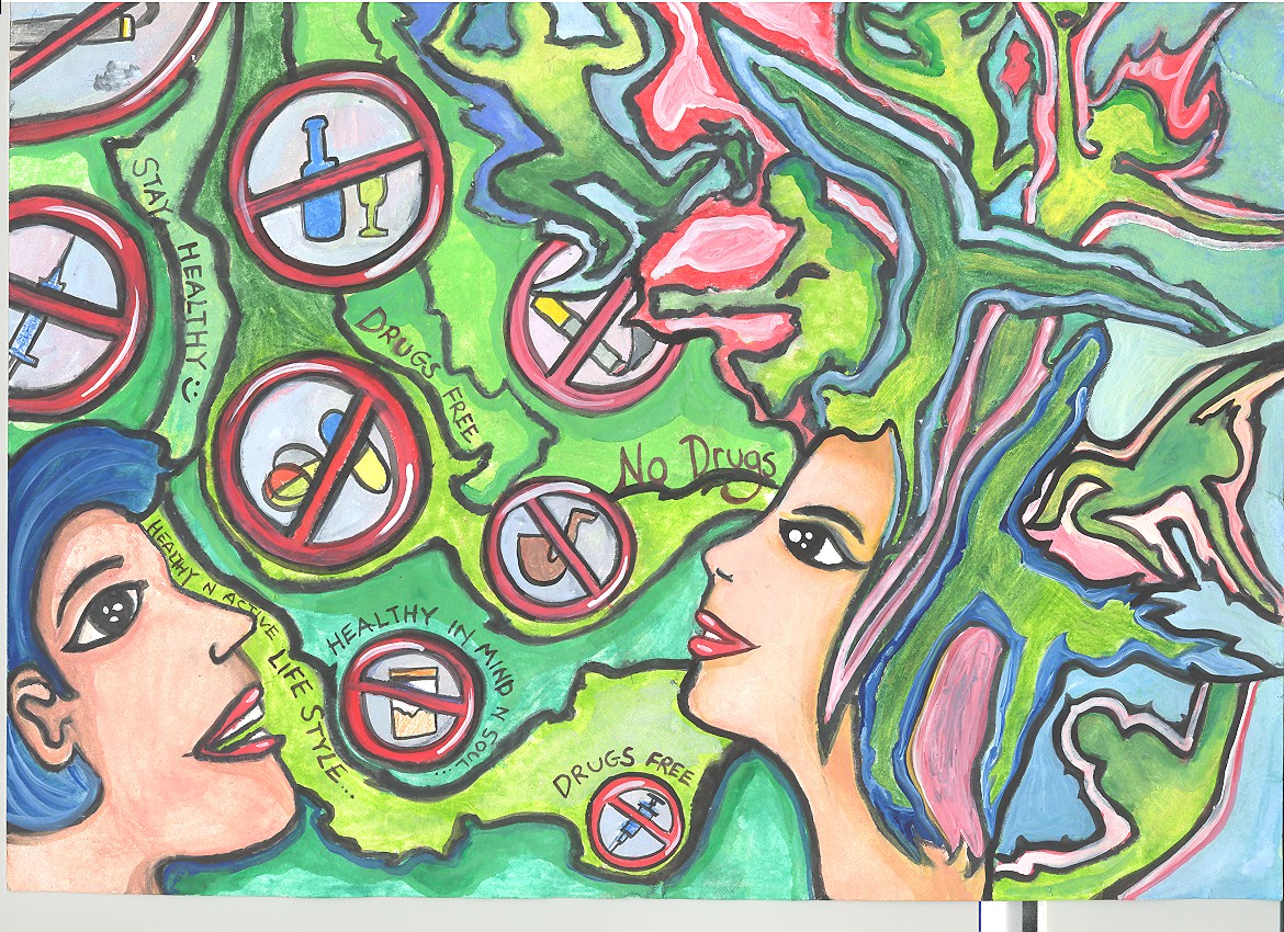 The Drawing Board: Anti-drug art contest participants