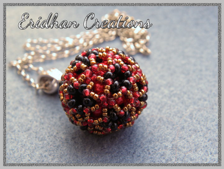 Eridhan Creations - Beading Tutorials: Christmas beaded sphere