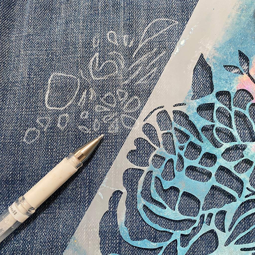 StencilGirl Talk: Creating a Handpainted Denim Jacket with StencilGirl ...