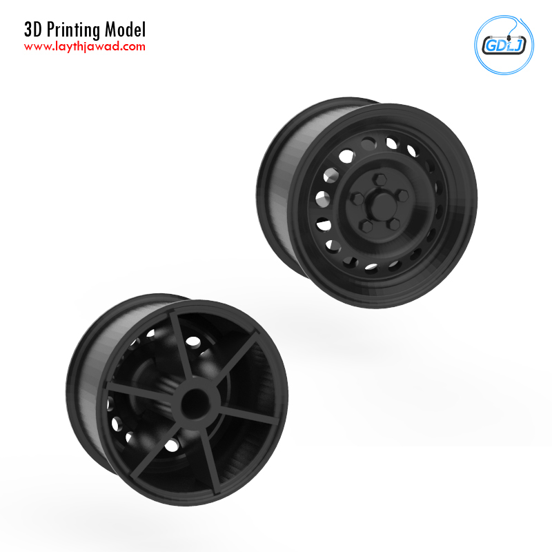 Tire Mold With Standard Wheels 3D Printing Model | Layth Jawad