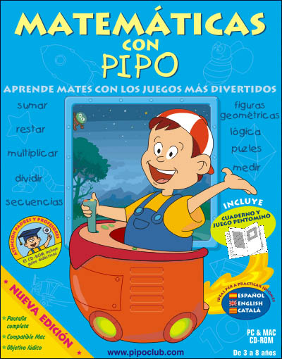 webstore-recursos educativos: Matemáticas con Pipo (CD-Rom)