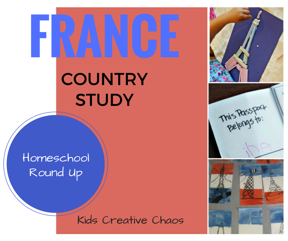 France Country Study with Worksheets - Adventures of Kids Creative Chaos