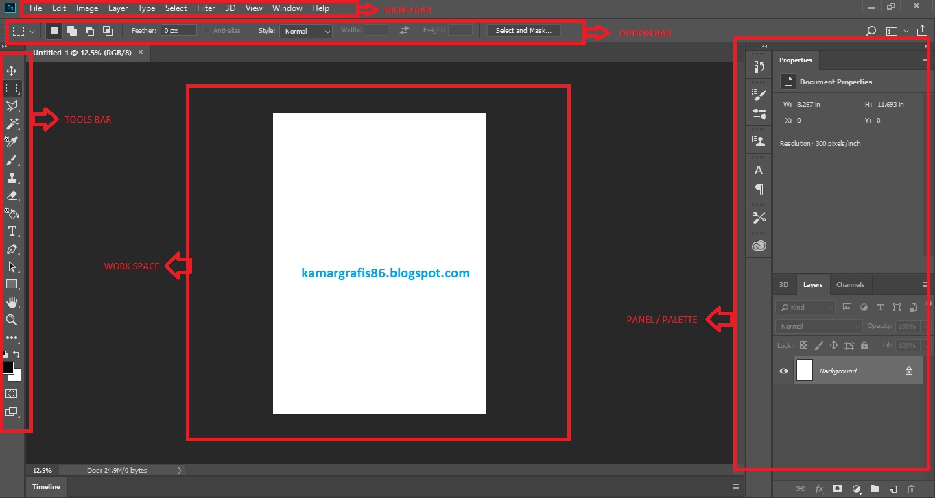 Belajar Adobe Photoshop Dasar Untuk Pemula (Perkenalan) - kamargrafis