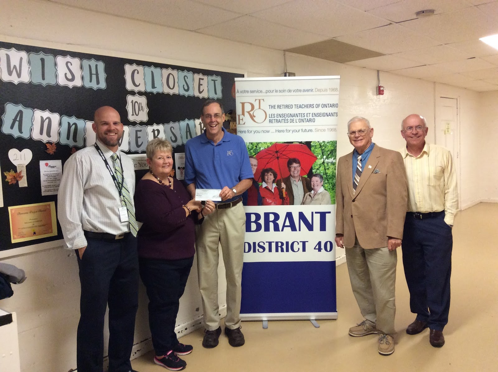 The Wish Closet: Grant Cheque Presentation