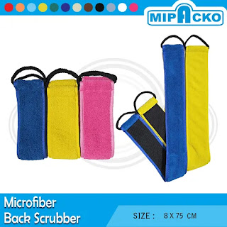 Mipacko Microfiber Asli: Microfiber Body Scrubber