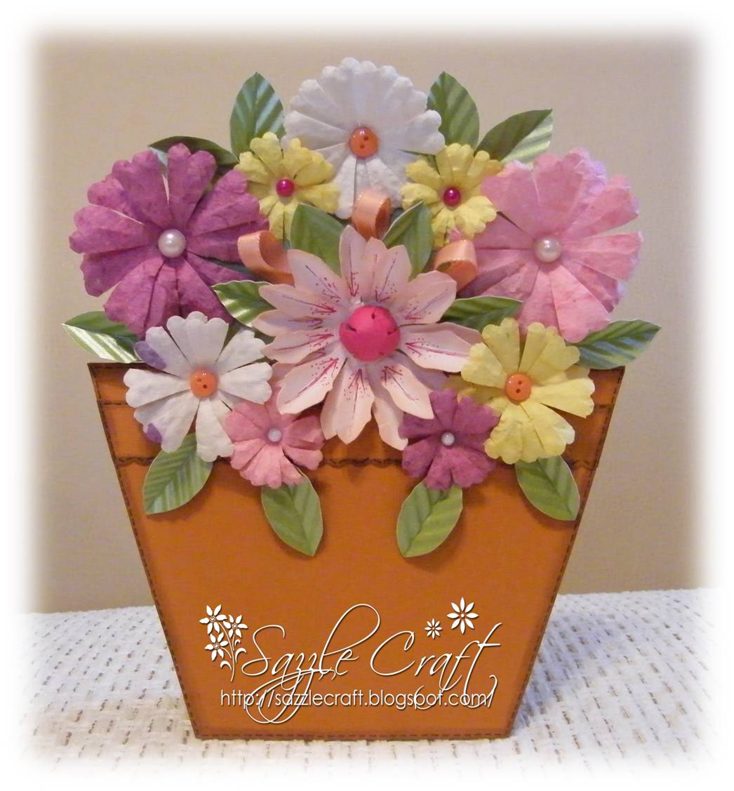 Sazzle Craft Flower Pot Pop Up Card sazzle-craft-flower-pot-pop-up-card