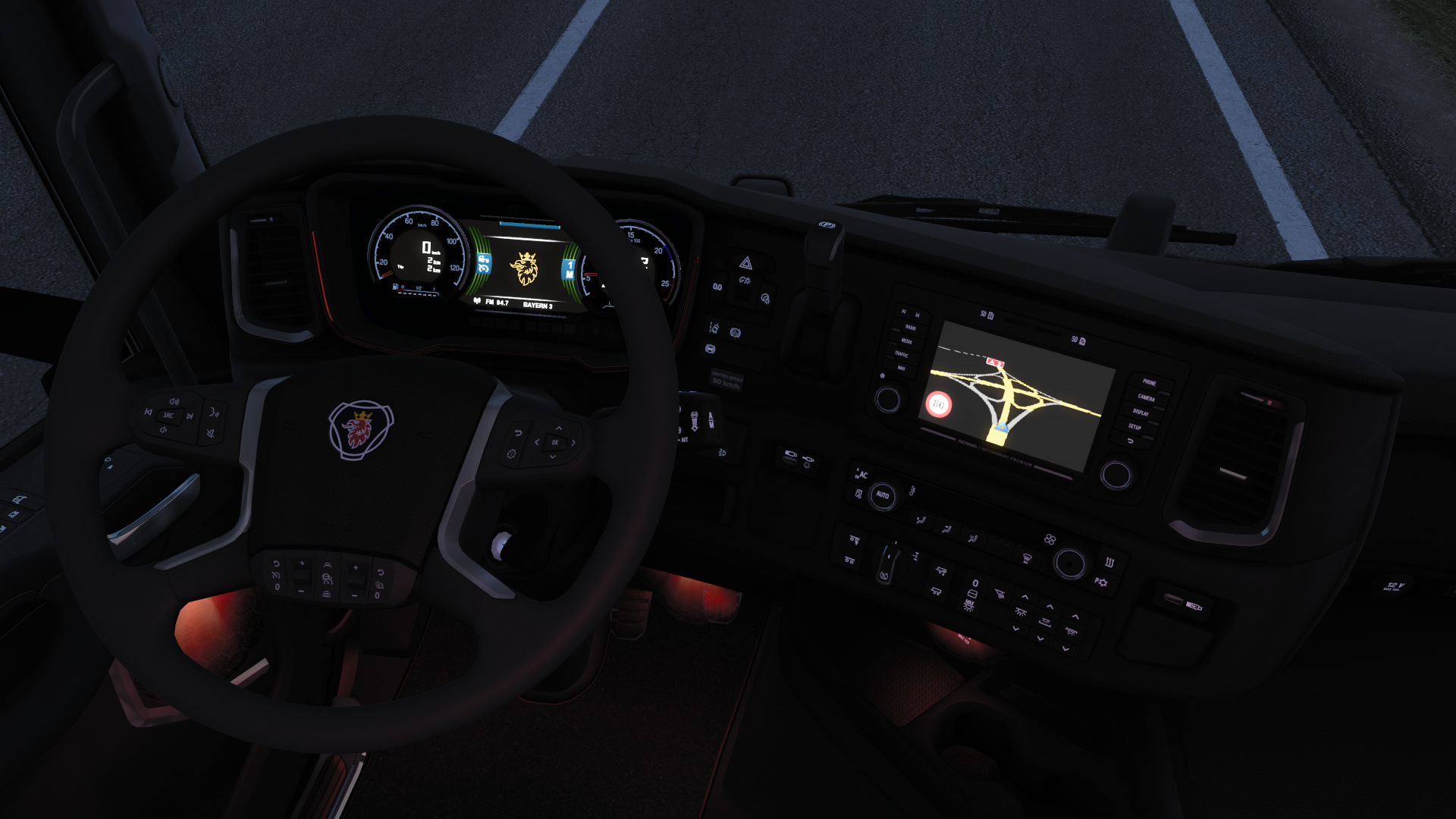 Animations Pedals, Animation Steering Wheel and Scania S Dashboard ...