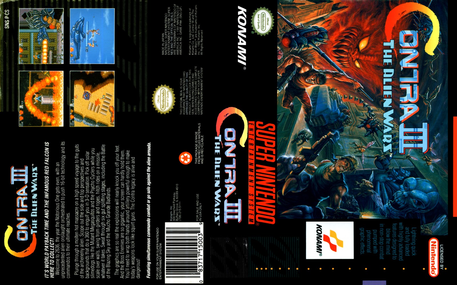 Gamer Labels: Contra III - The Alien Wars