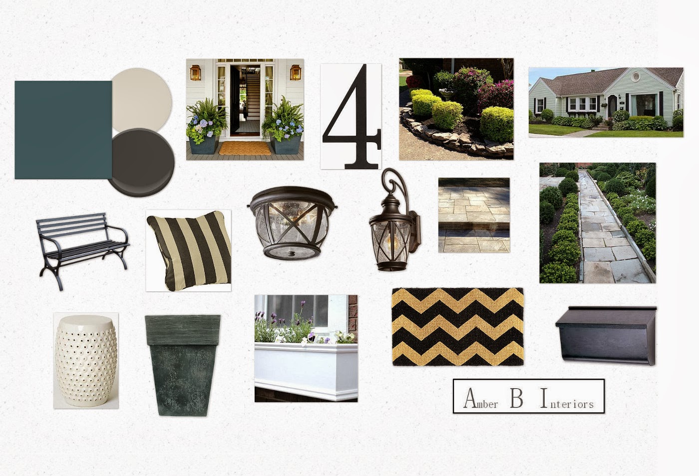 {E-Design Before and After} The Home's Exterior - Amber B Design Studio