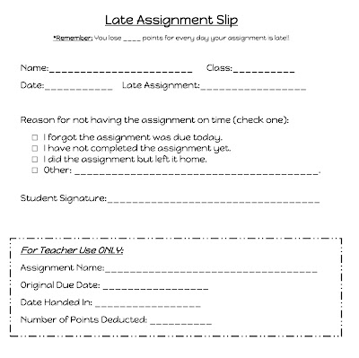 Managing Late Assignments