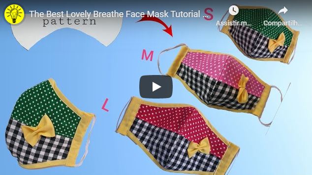 The Best Lovely Breathe Face Mask Tutorial | New Pattern Style Easy ...