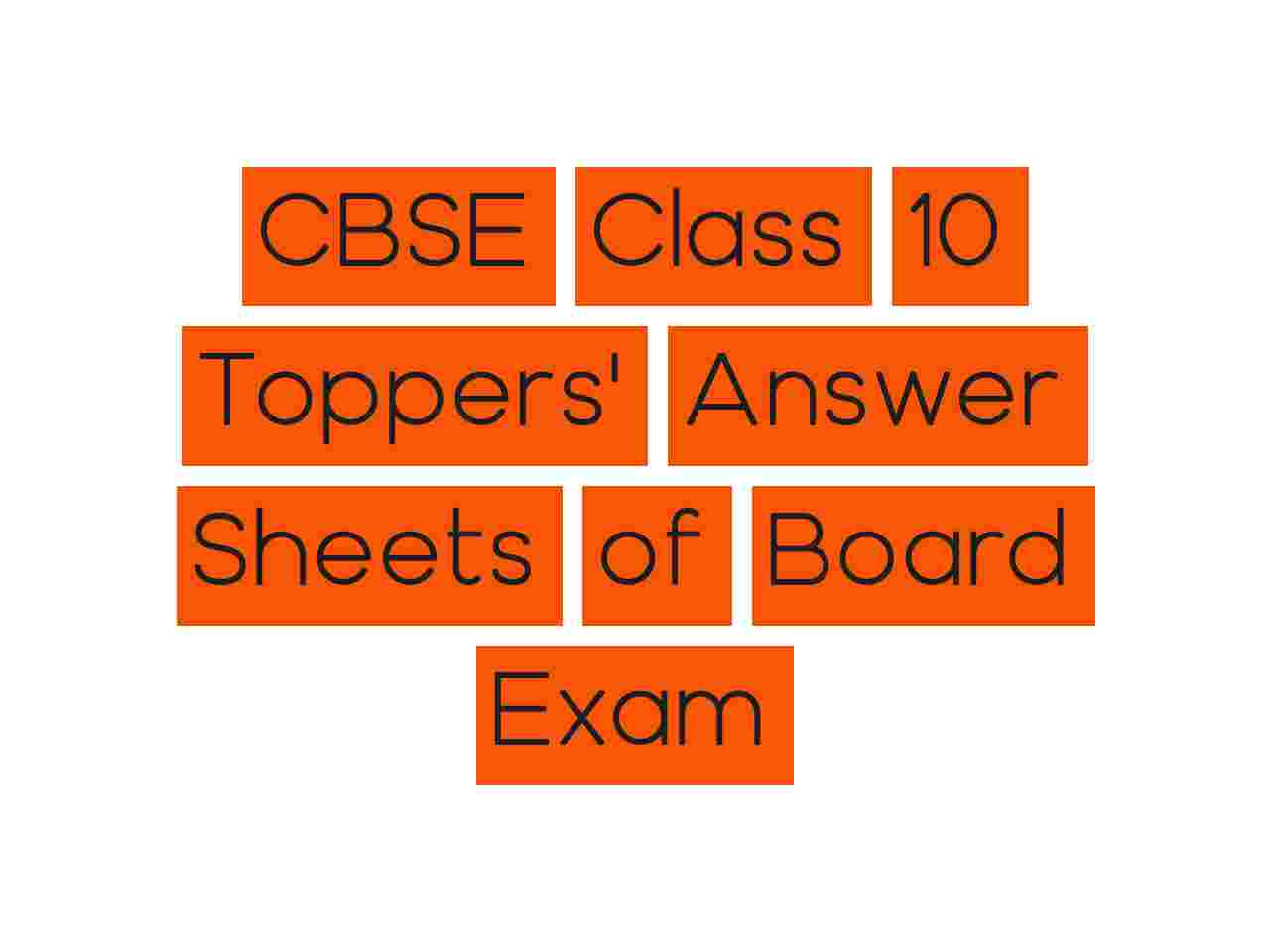 Class 10 Topper Answer Sheet 2020 PDF Download Model Answer Key class-10-topper-answer-sheet-2020-pdf-download-model-answer-key
