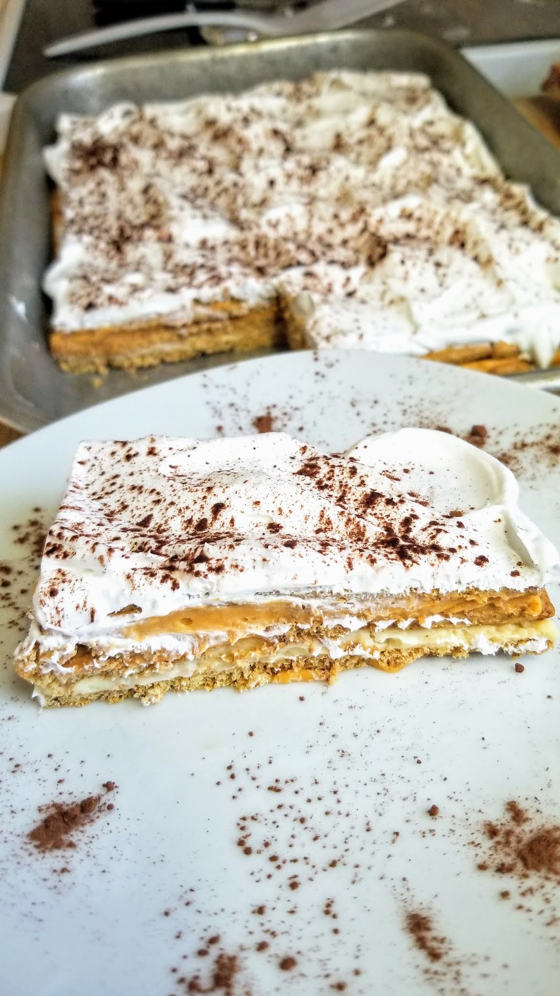 Hot and Cold Running Mom - Just my Stuff: No Bake Graham Pudding Cake Bars