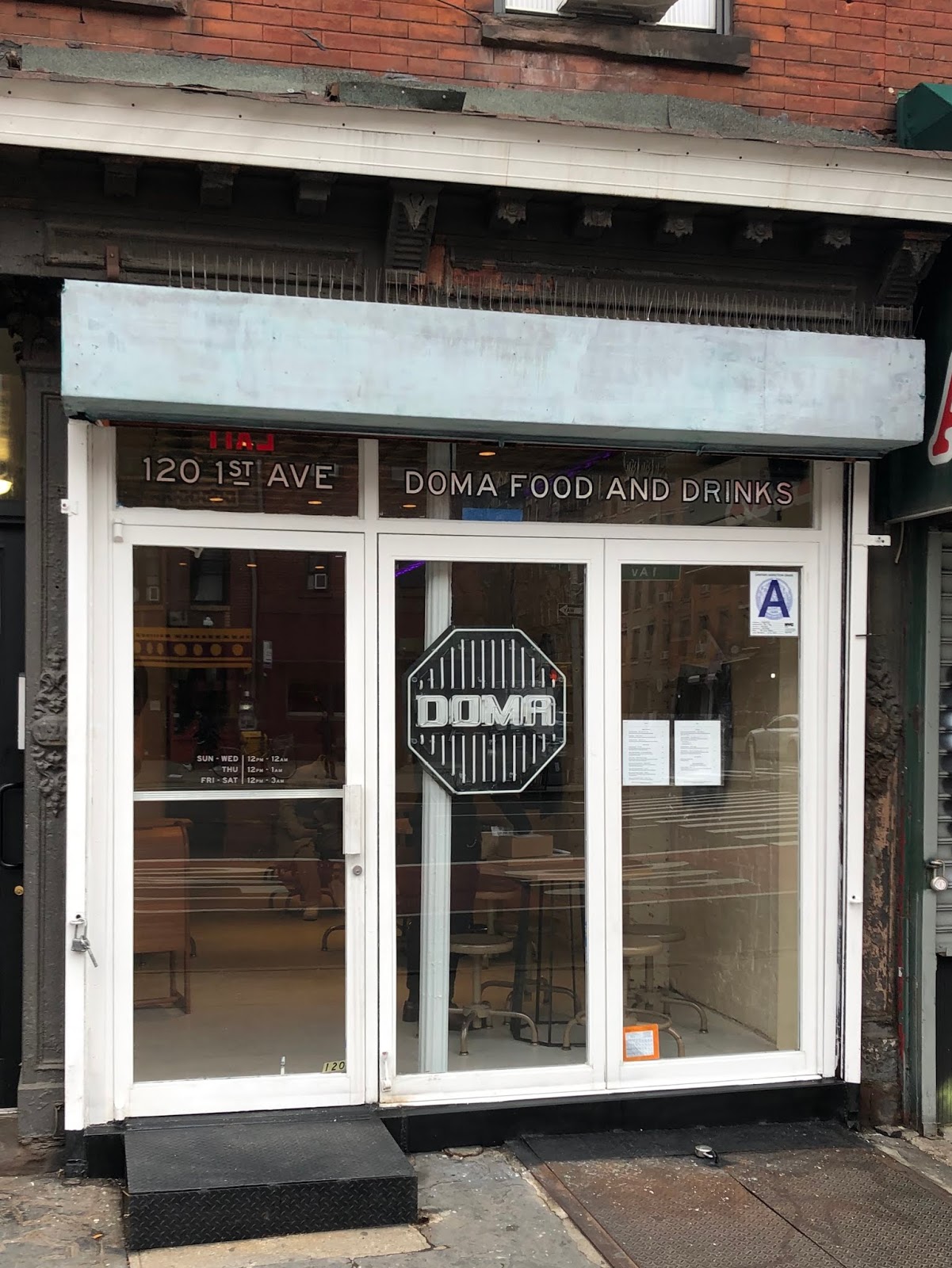 EV Grieve: Doma Food and Drinks debuts on 1st Avenue