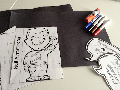 TeacherMomPlus3: Neil Armstrong Report + Craft