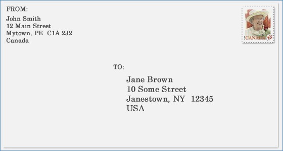 Letter Format Envelope - Formal Letter