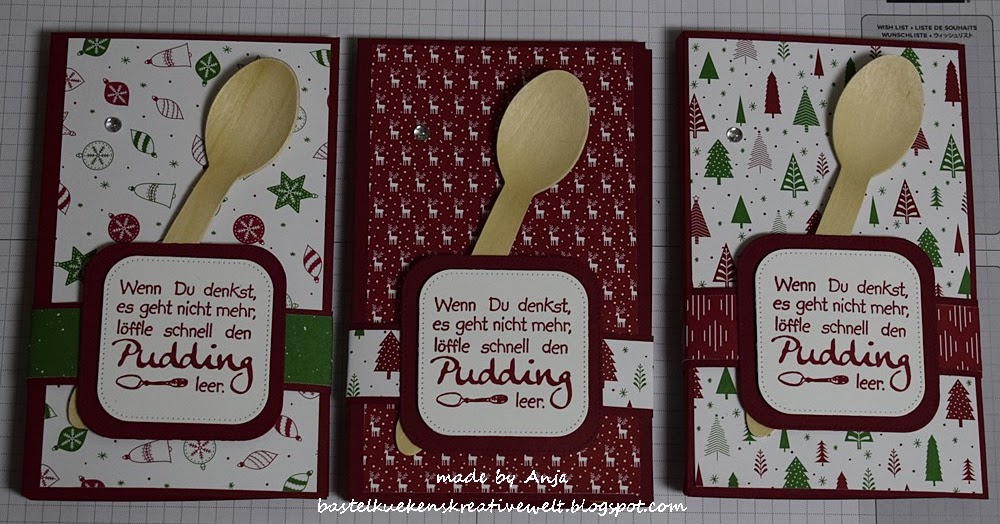 Bastelküken: Pudding verpackt....