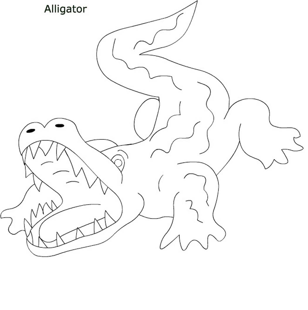 Dibujos para imprimir y colorear pintar imagenes para niños: Caiman ...
