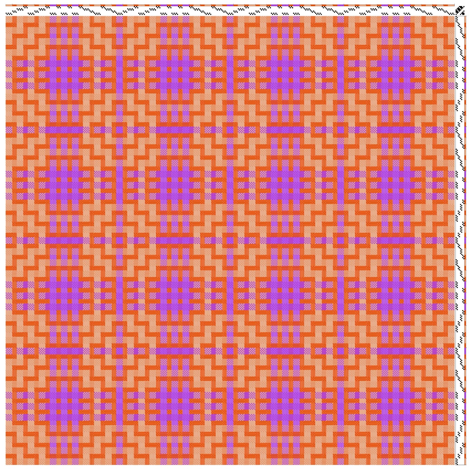 Random Acts of Color: Designing Deflected Double Weave on 8 Shafts