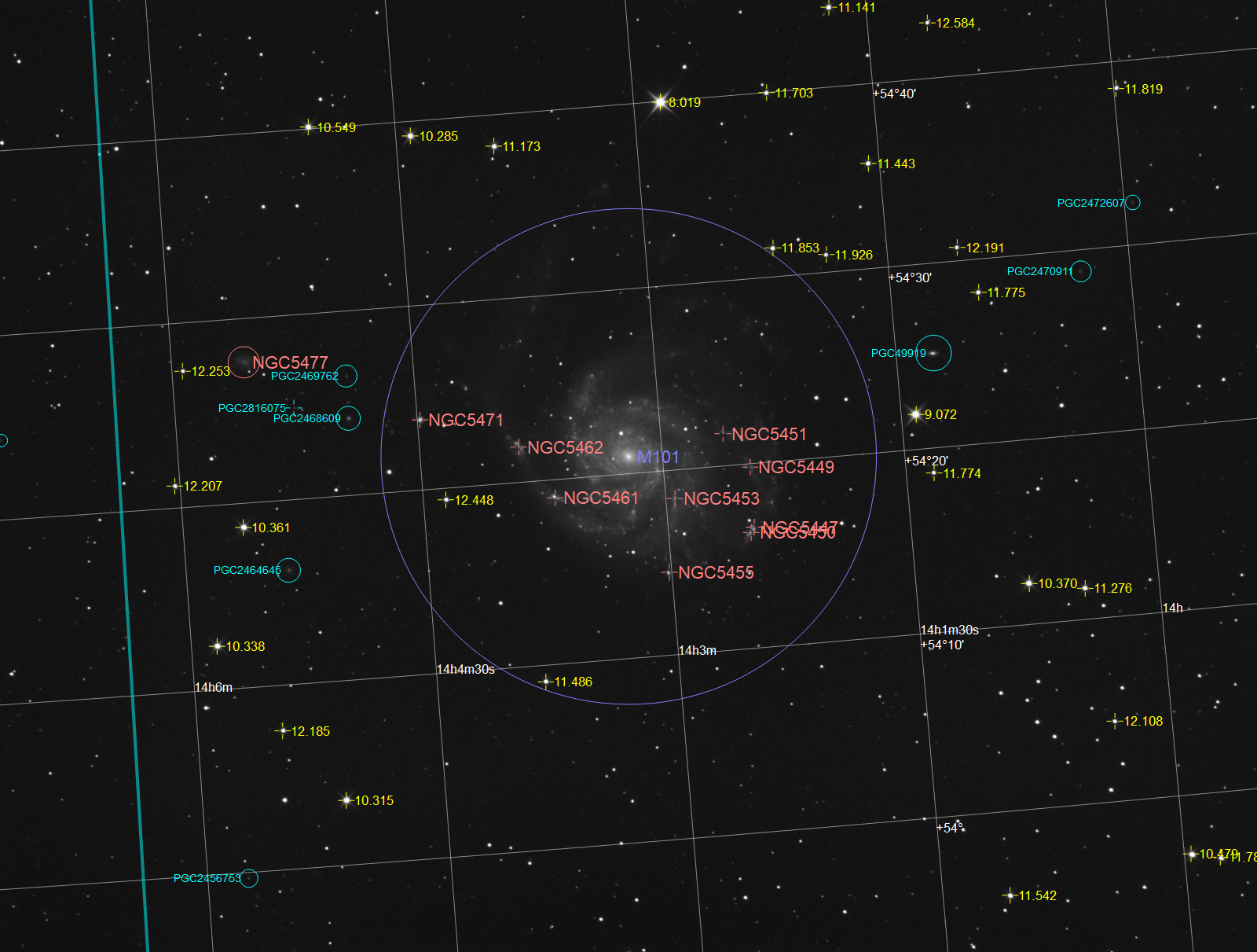 Astronomia Amatorska: Messier 101 (The Pinwheel Galaxy)