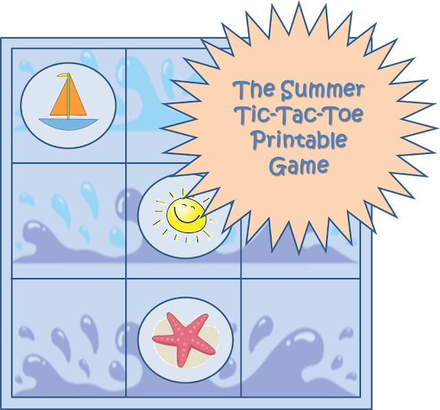 Activities for Kids - The Summer Tic-Tac-Toe Printable Game |Keeping it ...