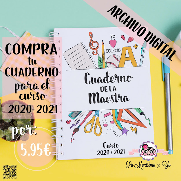 Pa Monísima: Yo: Cuaderno de la maestra curso 2020-2021