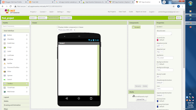 app development using mit app inventor 2 tool